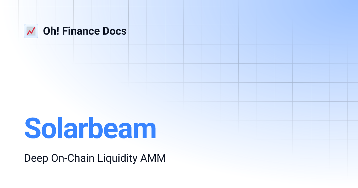 Solarbeam | Oh! Finance Docs